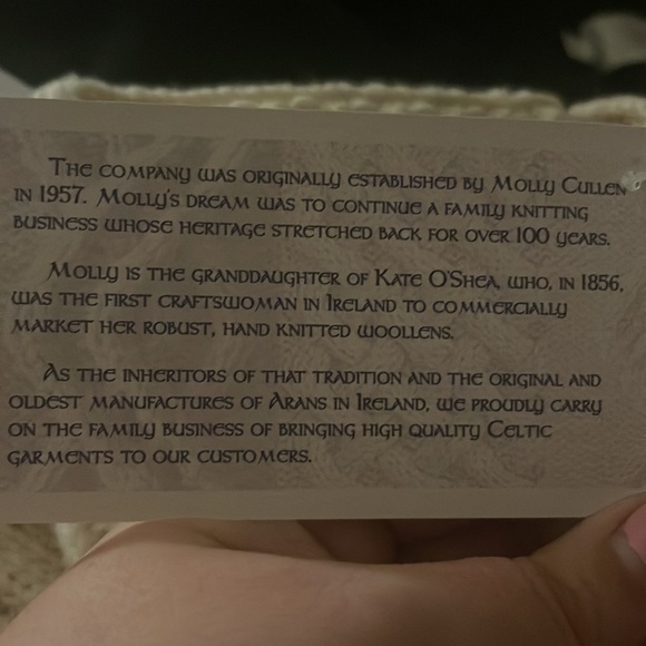 Aran Crafts | Sweaters | Aran Mor Merino Wool Crew Neck Cable Knit ...